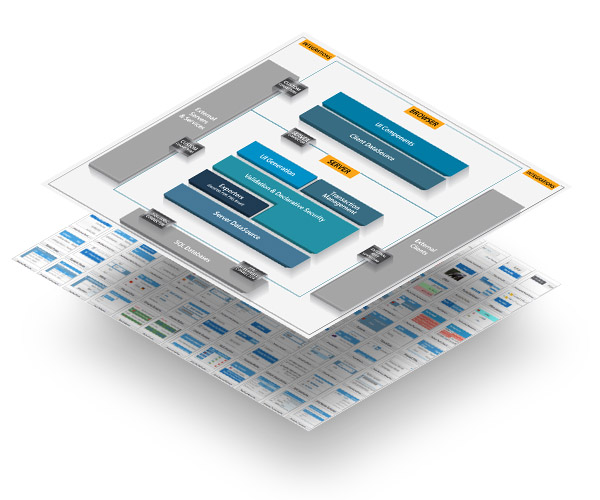 Enterprise low-code application development platform