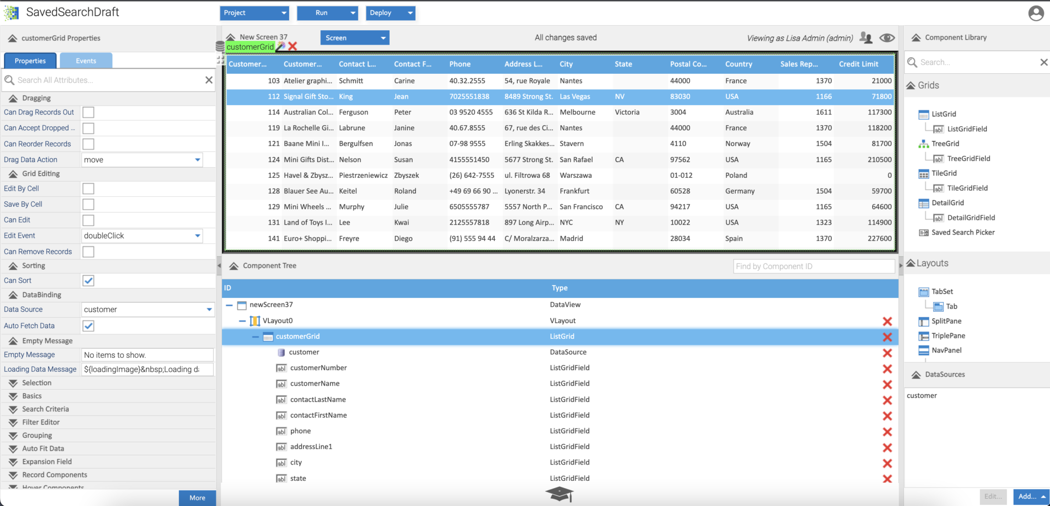 How to Create Saved Searches in Reify Grids